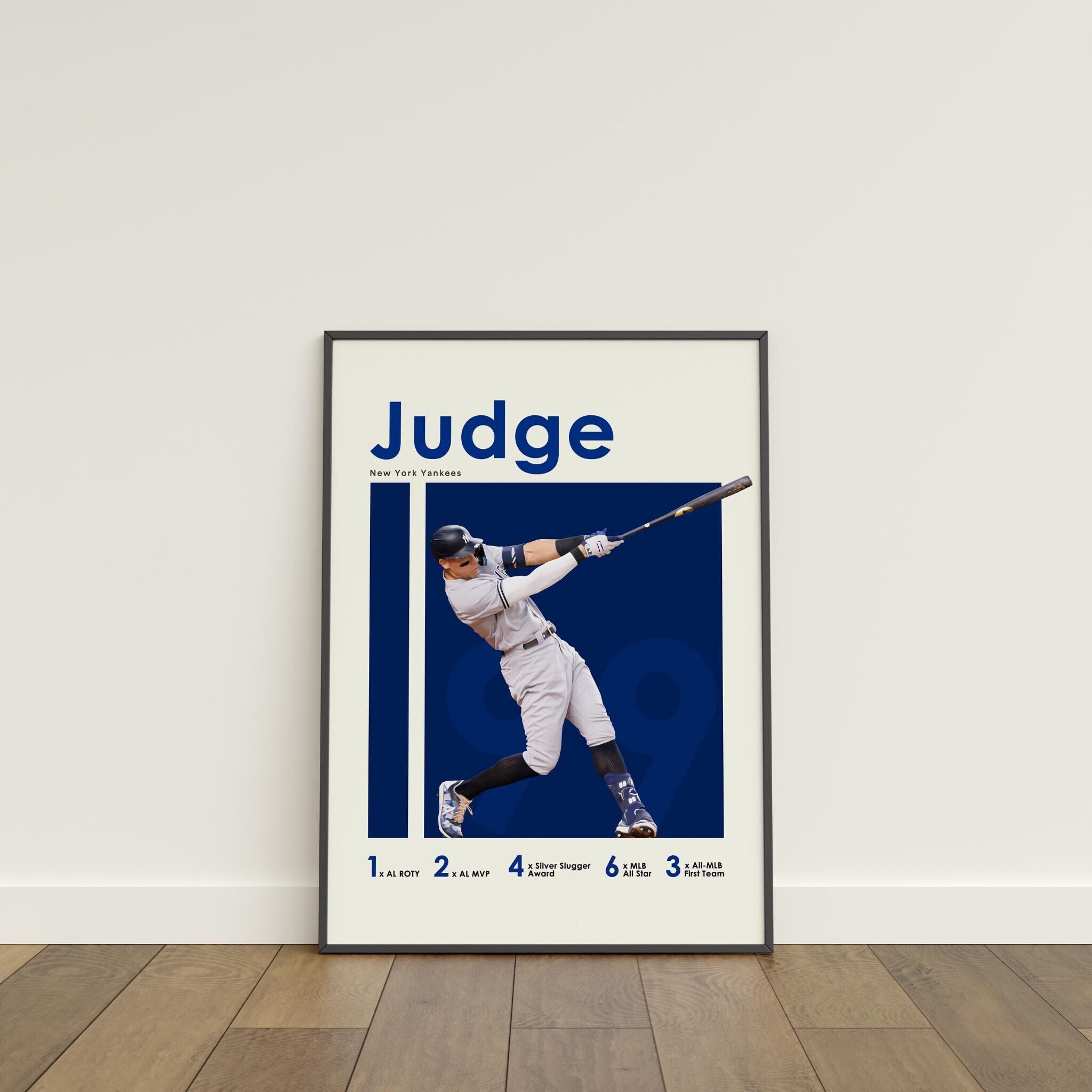 Aaron Judge Poster, Baseball Poster, MLB Poster, Sports Poster, New ...