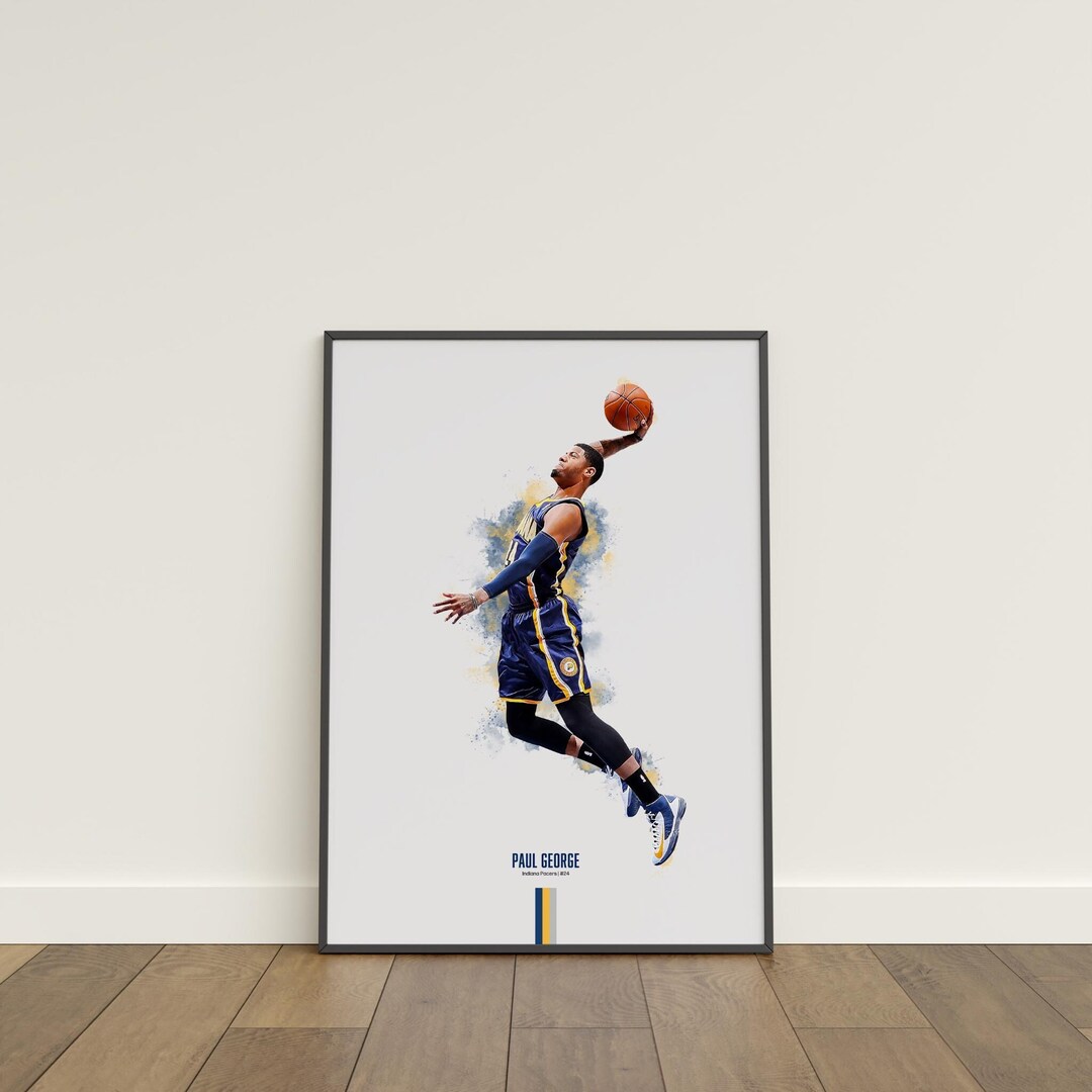 Paul George Poster, Basketball Poster, NBA Poster, Sports Poster ...