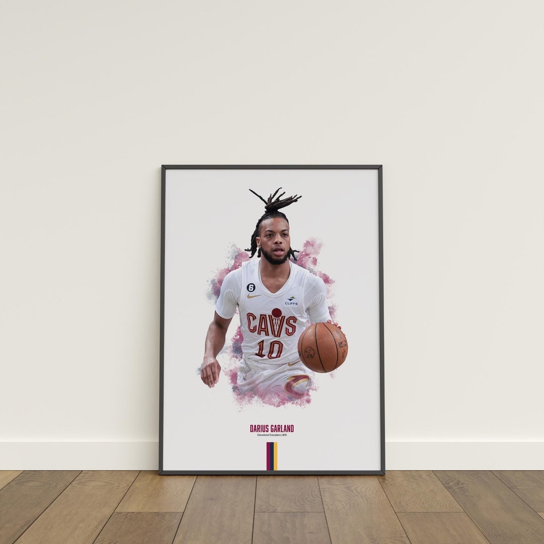 Darius Garland Cleveland Cavaliers Poster: NBA Basketball Wall Art ...