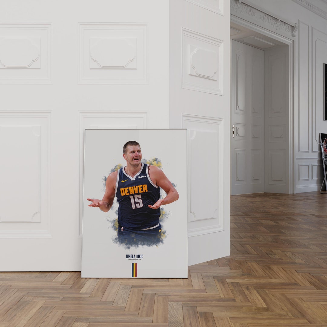 Nikola Jokic Poster, Basketball Poster, NBA Poster, Sports Poster ...