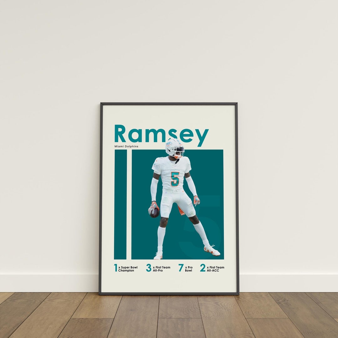 Jalen Ramsey Poster, NFL Poster, American Football Poster, Sports ...