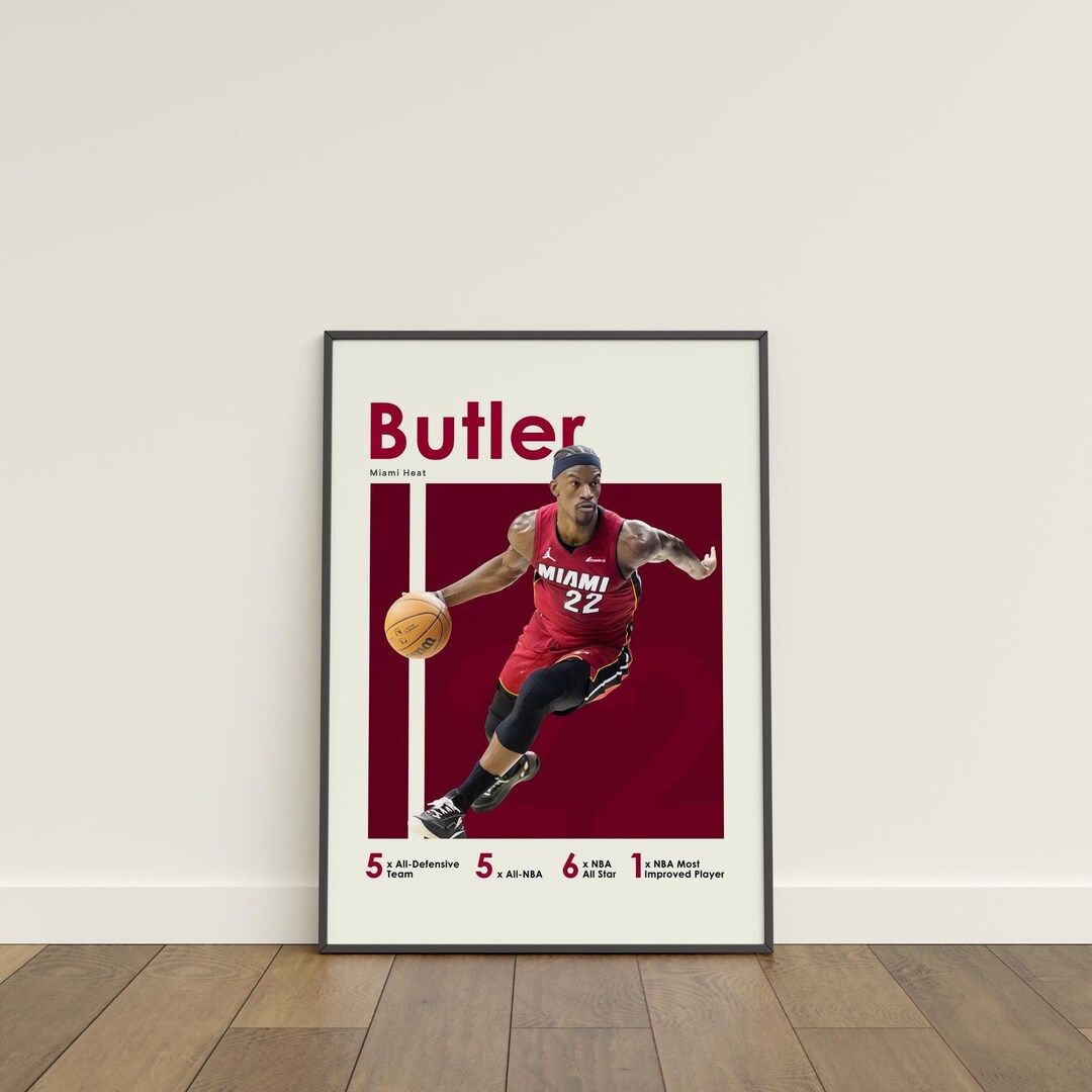Jimmy Butler Poster, Basketball Poster, NBA Poster, Sports Poster ...