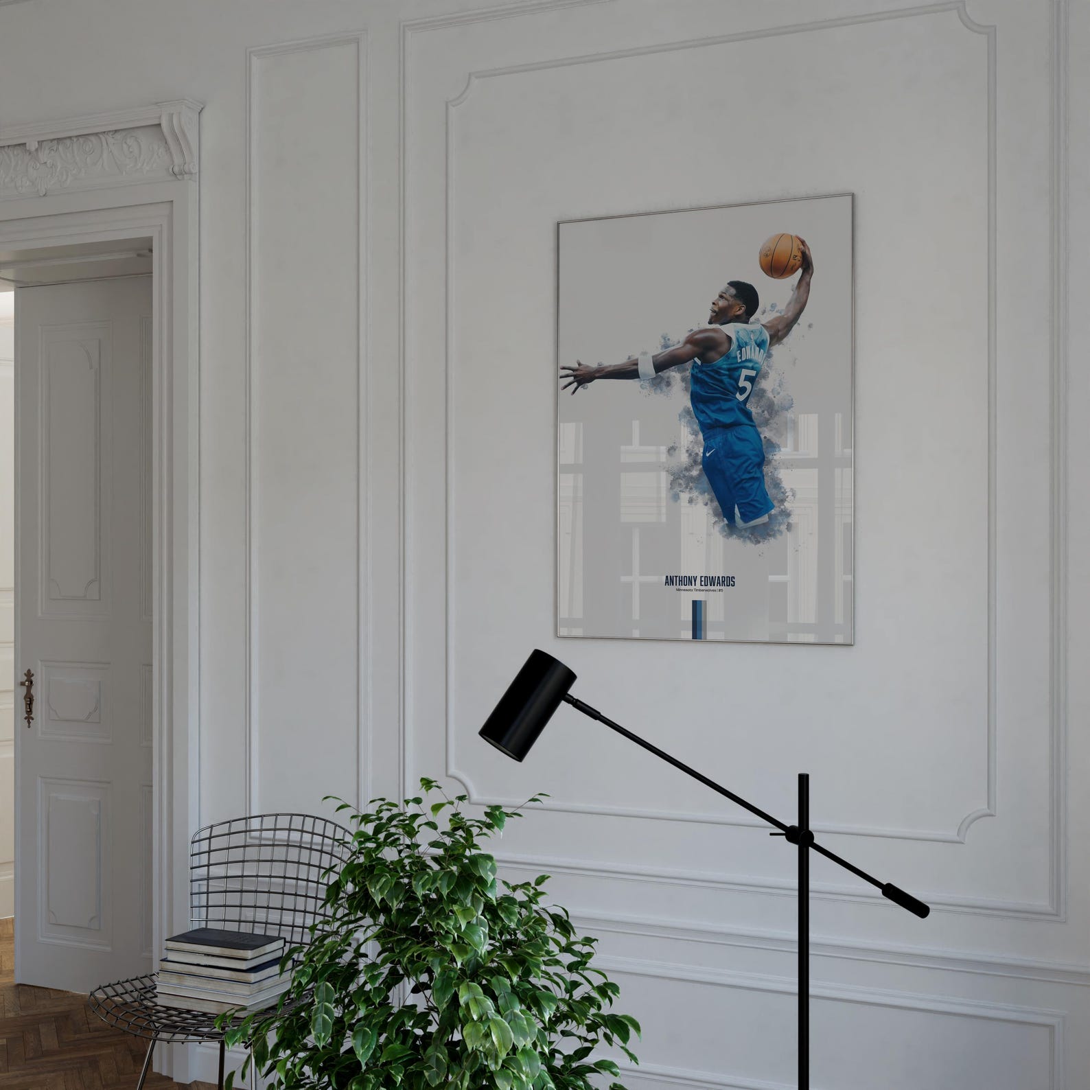 Anthony Edwards Poster, Basketball Poster, NBA Poster, Sports Poster ...