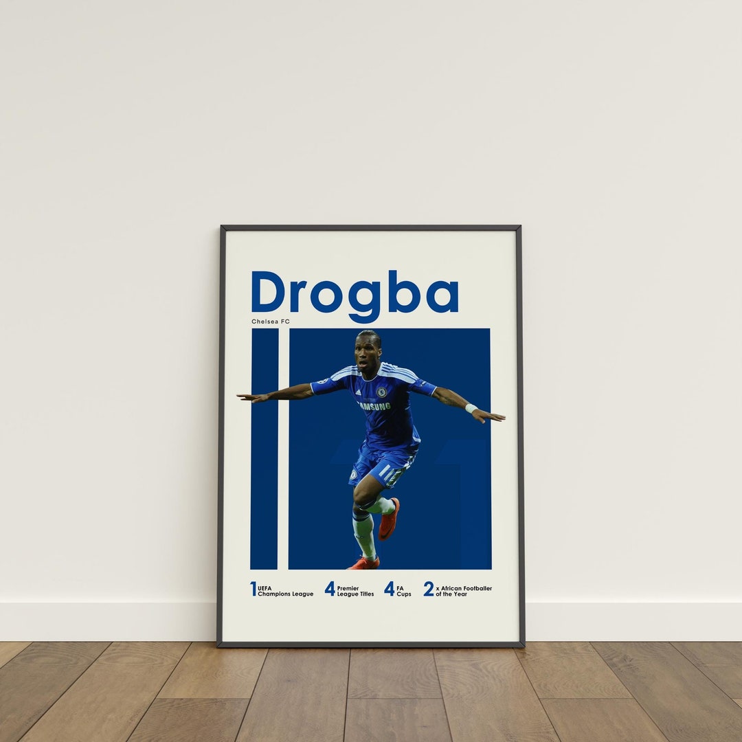 Didier Drogba Poster, Football Poster, Soccer Poster, Sports Poster ...