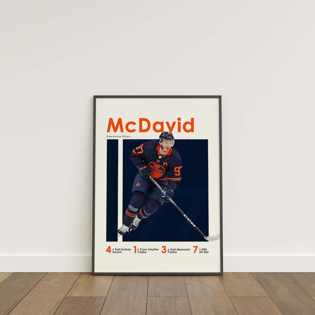 Connor Mcdavid Poster, Hockey Poster, NHL Poster, Sports Poster ...
