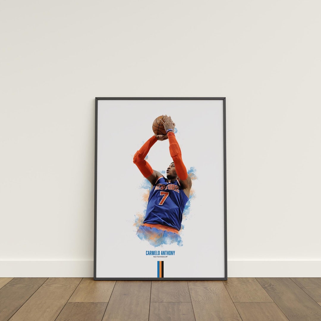 Carmelo Anthony Poster, Basketball Poster, NBA Poster, Sports Poster ...
