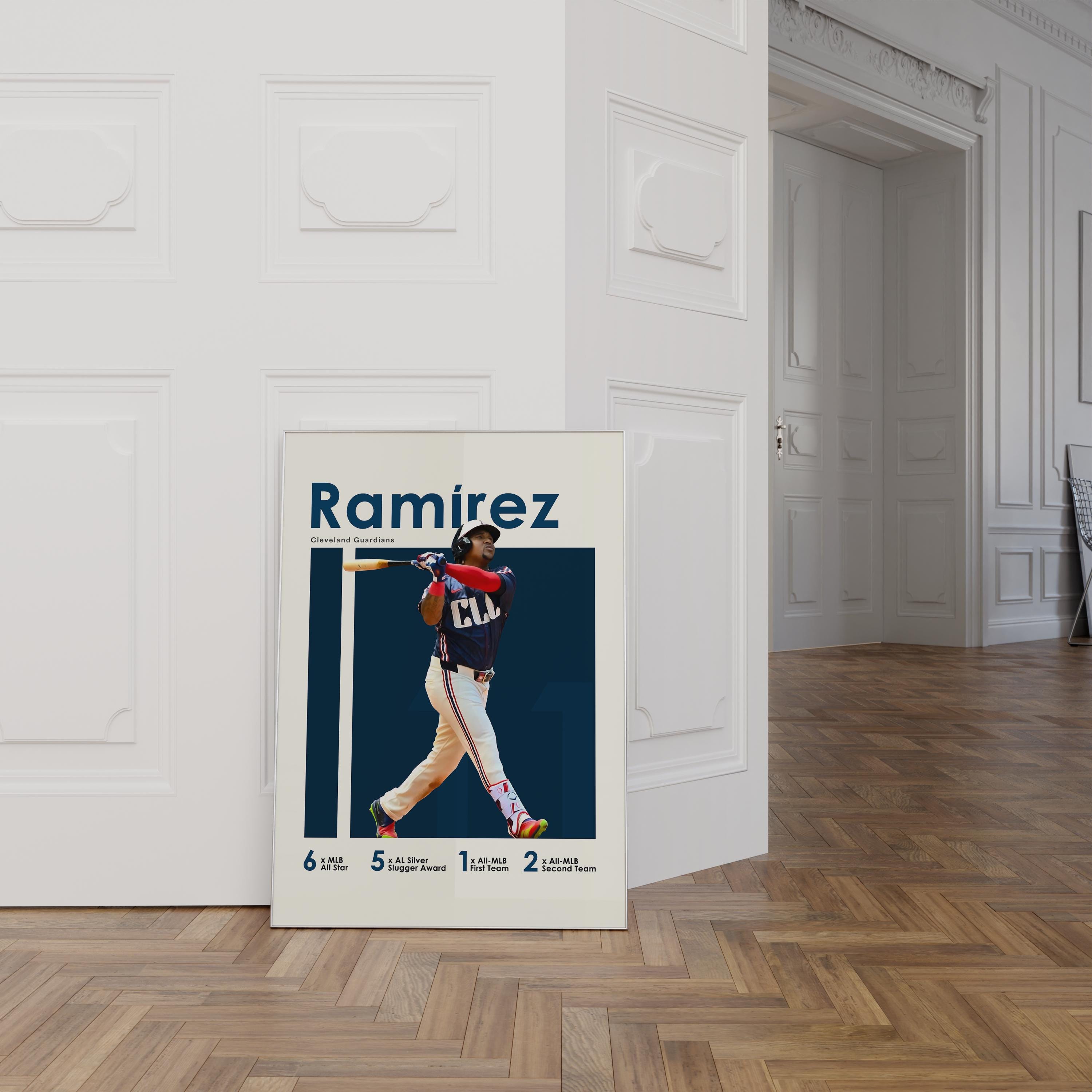 Jose Ramirez Cleveland Guardians Poster: MLB Baseball Wall Art (digital ...