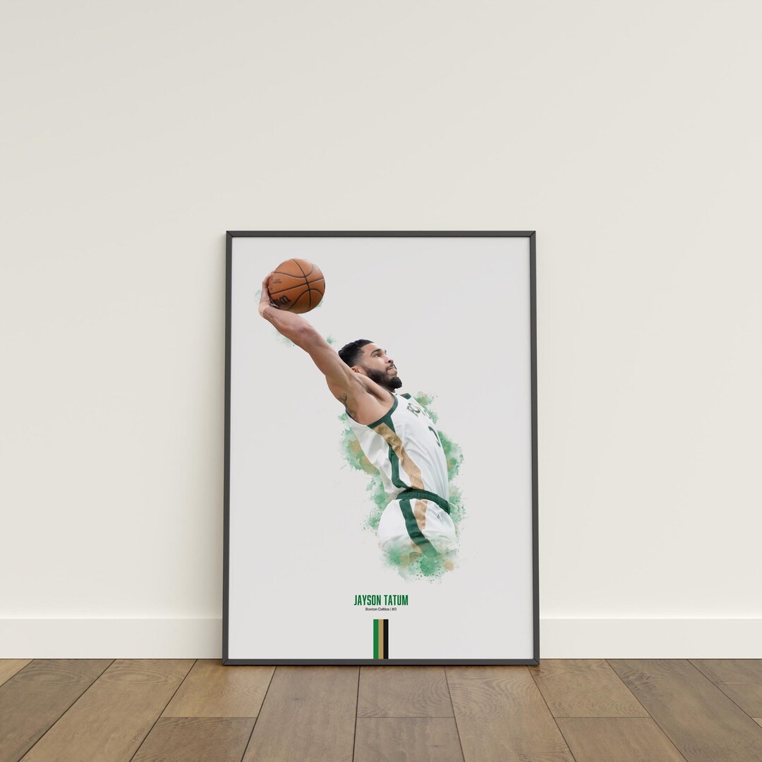 Jayson Tatum Poster, Basketball Poster, NBA Poster, Sports Poster ...