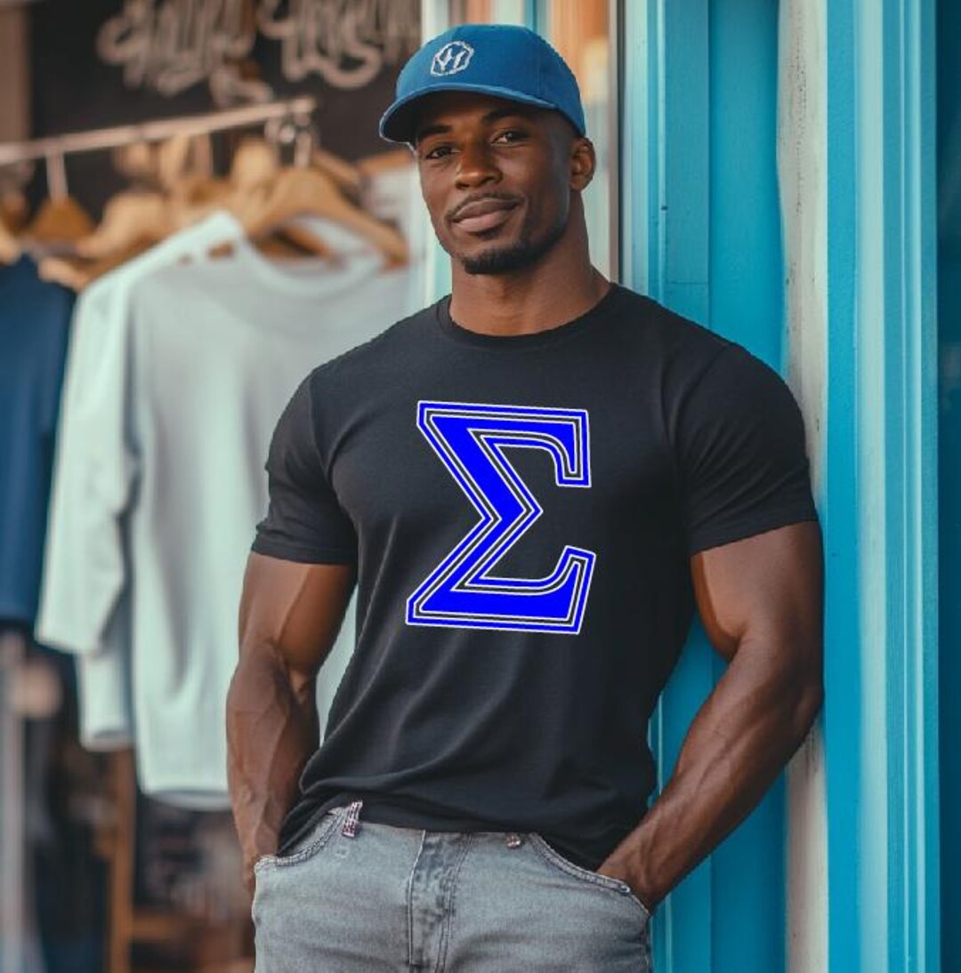 Blue and White Greek Letter. - Etsy