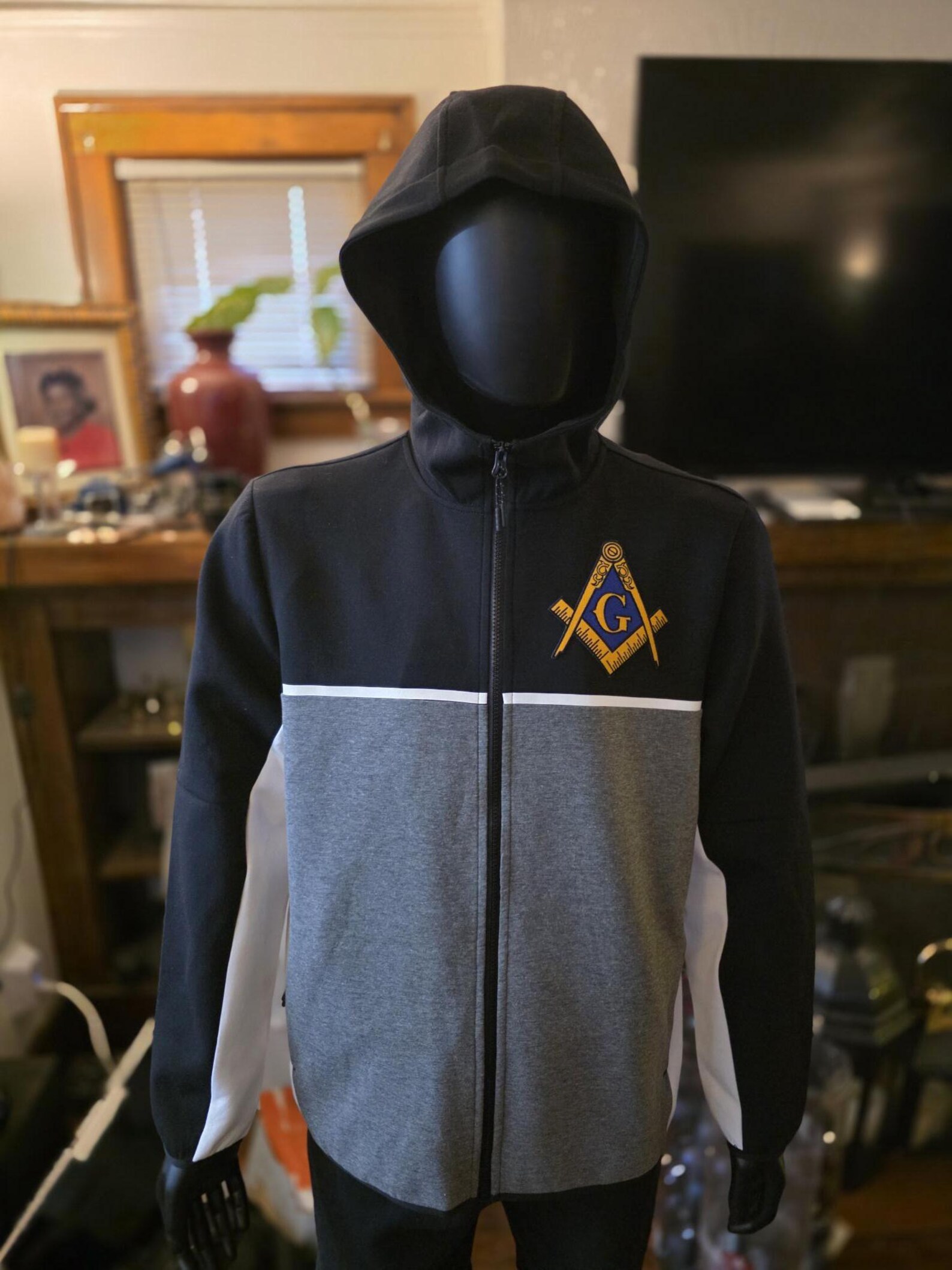 Masonic Track Jacket- Square and Compass - Etsy
