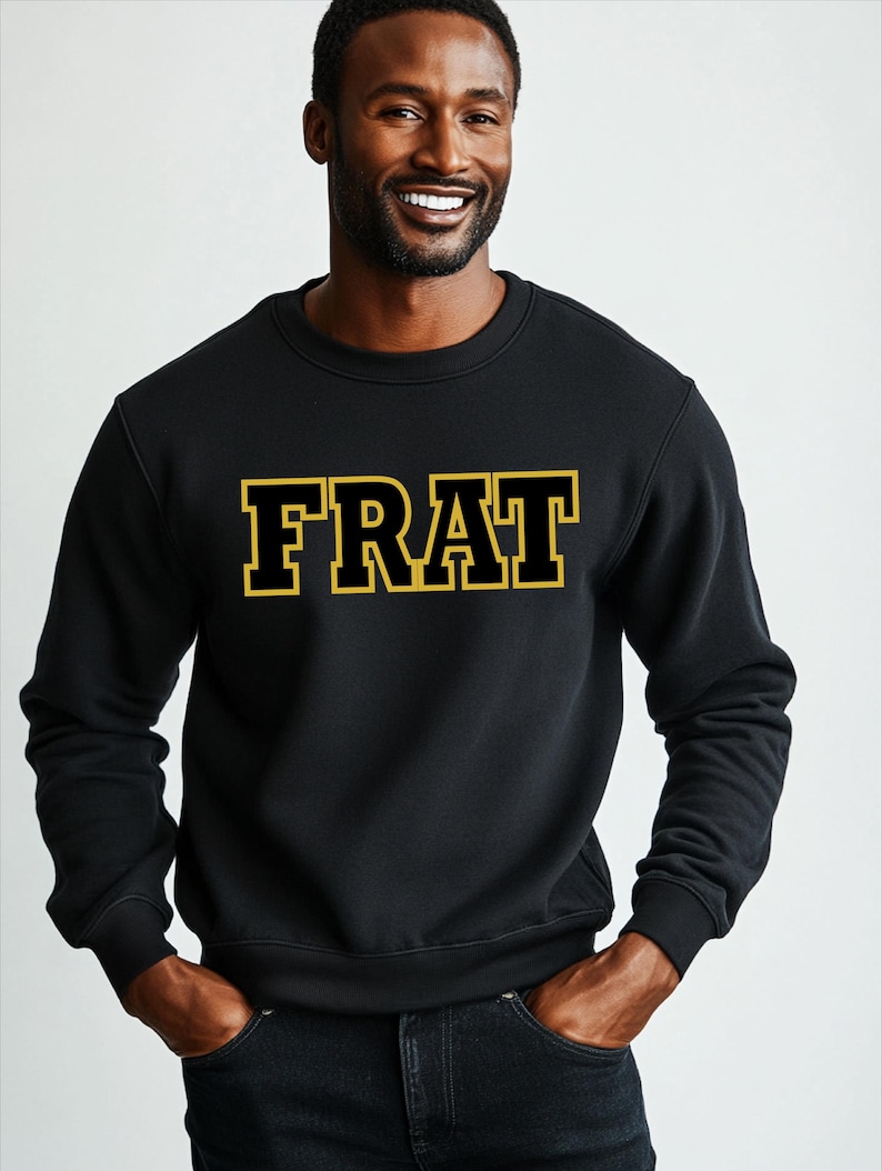 Frat Gear in Black and Gold - Etsy