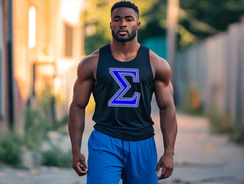 Blue and White Greek Letter. - Etsy