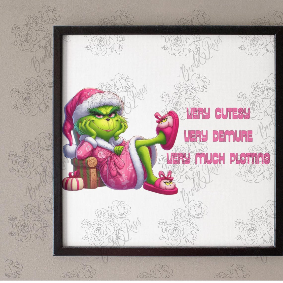 Very Cutesy, Very Demure, Very Much Plotting Svg Png, Bougie Grinch Svg ...