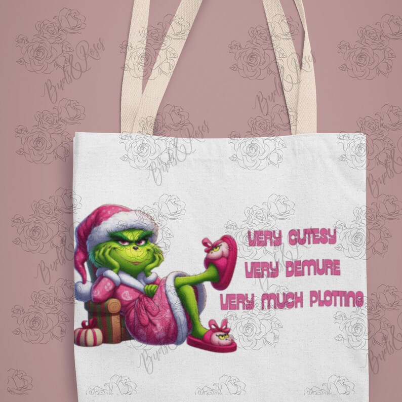 Very Cutesy, Very Demure, Very Much Plotting Svg Png, Bougie Grinch Svg ...
