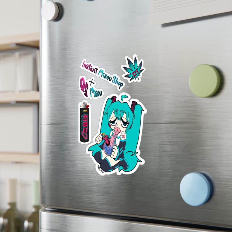 Hatsune Miku Bxng-rip Vinyl Decal Misou X LMC - Etsy
