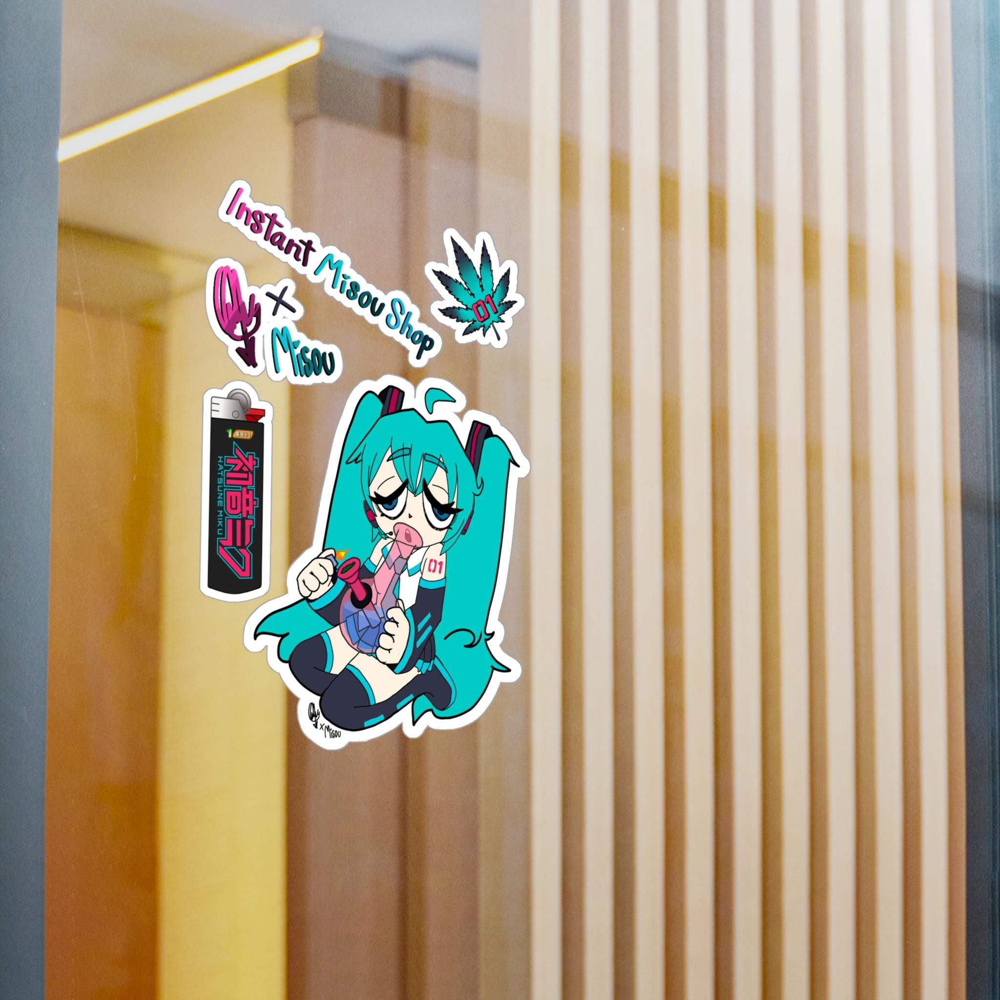Hatsune Miku Bxng-rip Vinyl Decal Misou X LMC - Etsy
