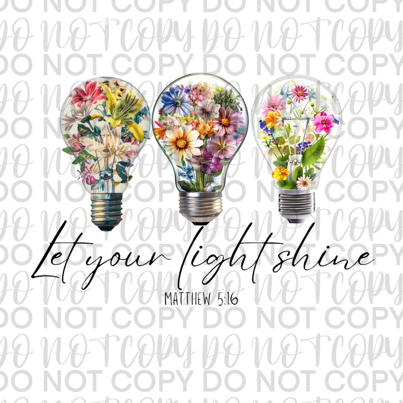 Let Your Light Shine PNG - Etsy