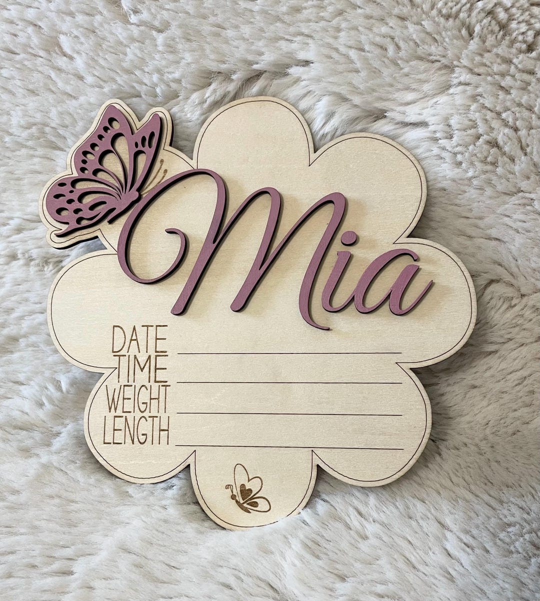 Baby Name Sign, Baby Name Plate, Hospital Name Sign, Baby Announcement ...