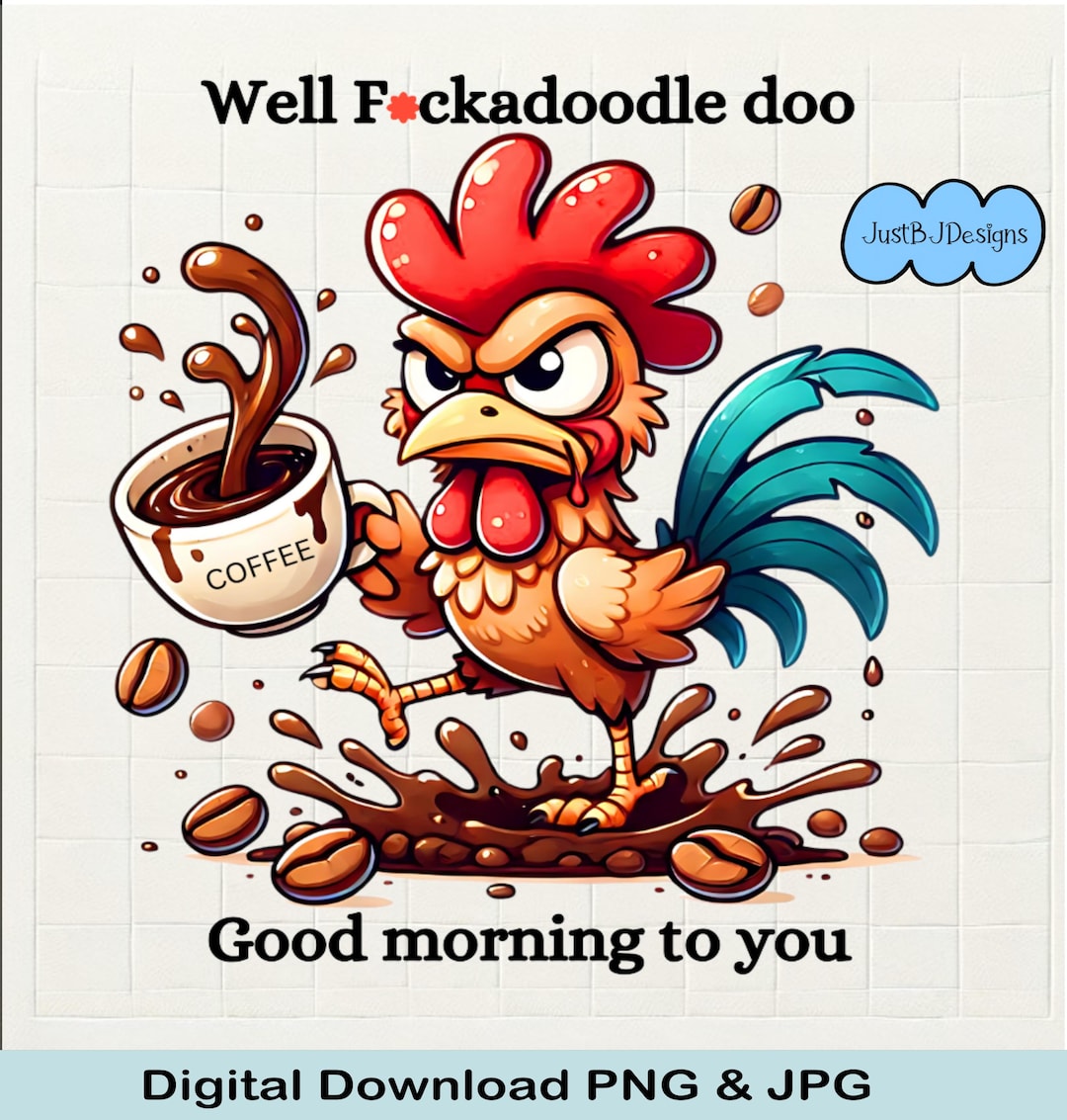 Rooster Good Morning Clipart - High-quality Images - Commercial and ...