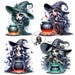 Whimsical Witch Clipart - 14 High Resolution JPG Images - Digital ...