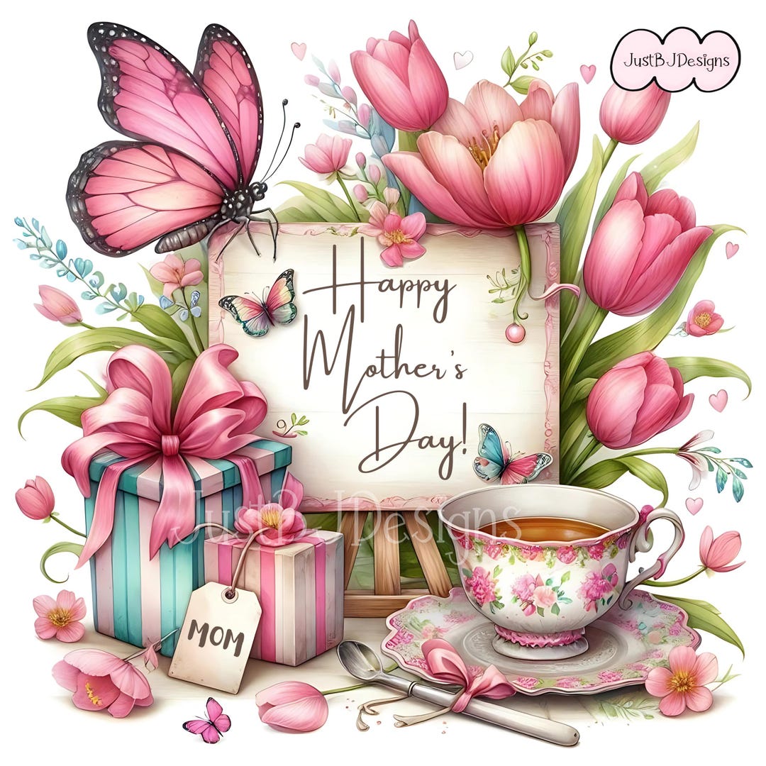 Whimsical Mother's Day Clipart: High-resolution Images (commercial ...