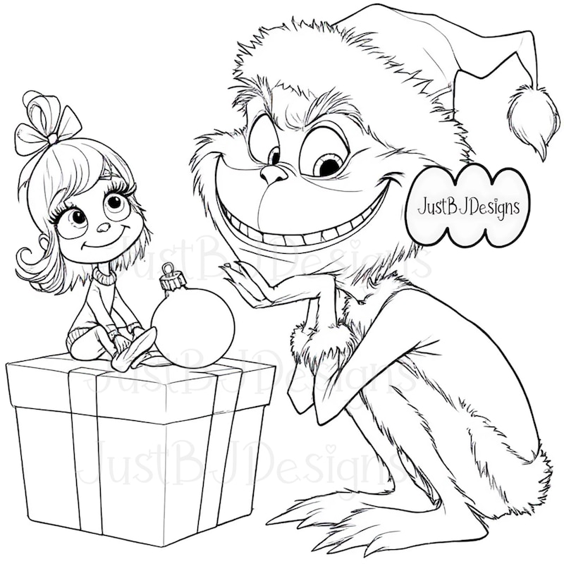 Grinch Line Art - Etsy