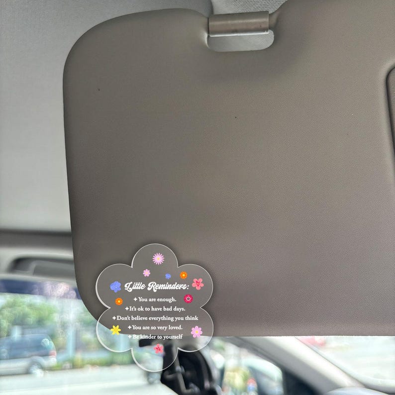 Personalized Positive Reminder Car Visor Clip, Sun Visor Decoration for ...