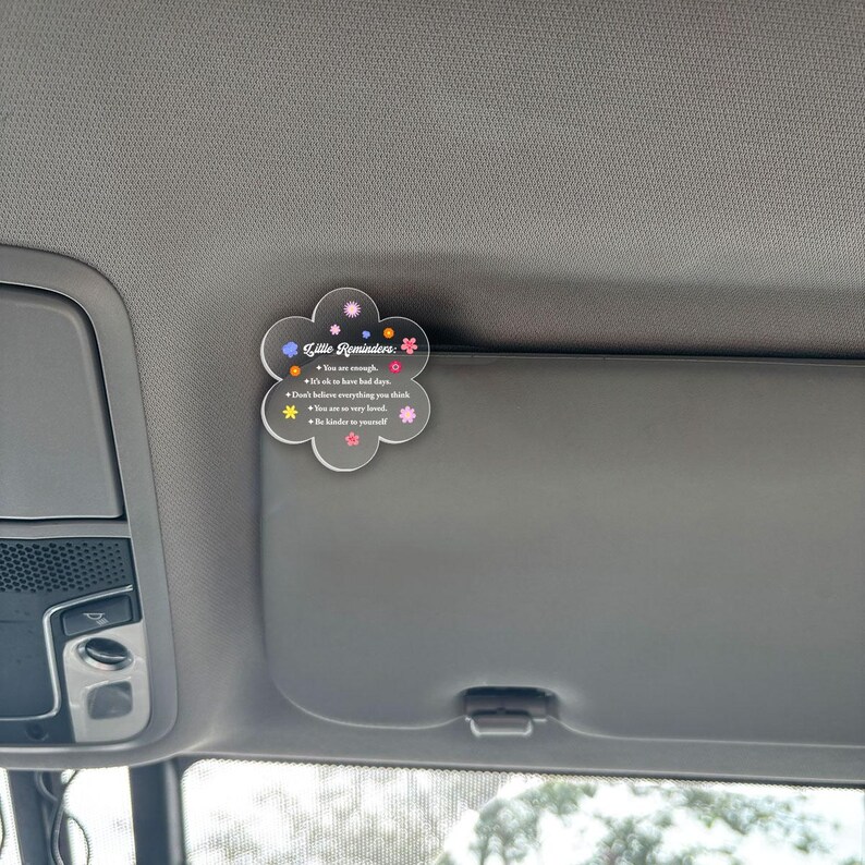 Personalized Positive Reminder Car Visor Clip, Sun Visor Decoration for ...