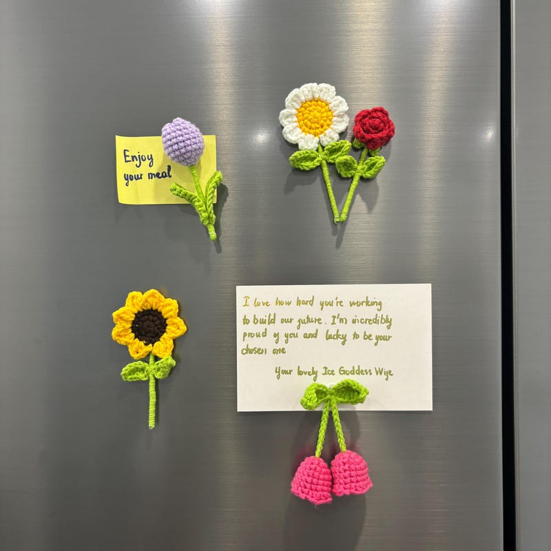 Crocheted Magnets - Etsy