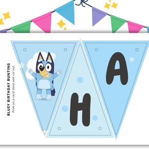 Bluey Birthday Banner Bluey Digital Banner Template Bluey Birthday ...