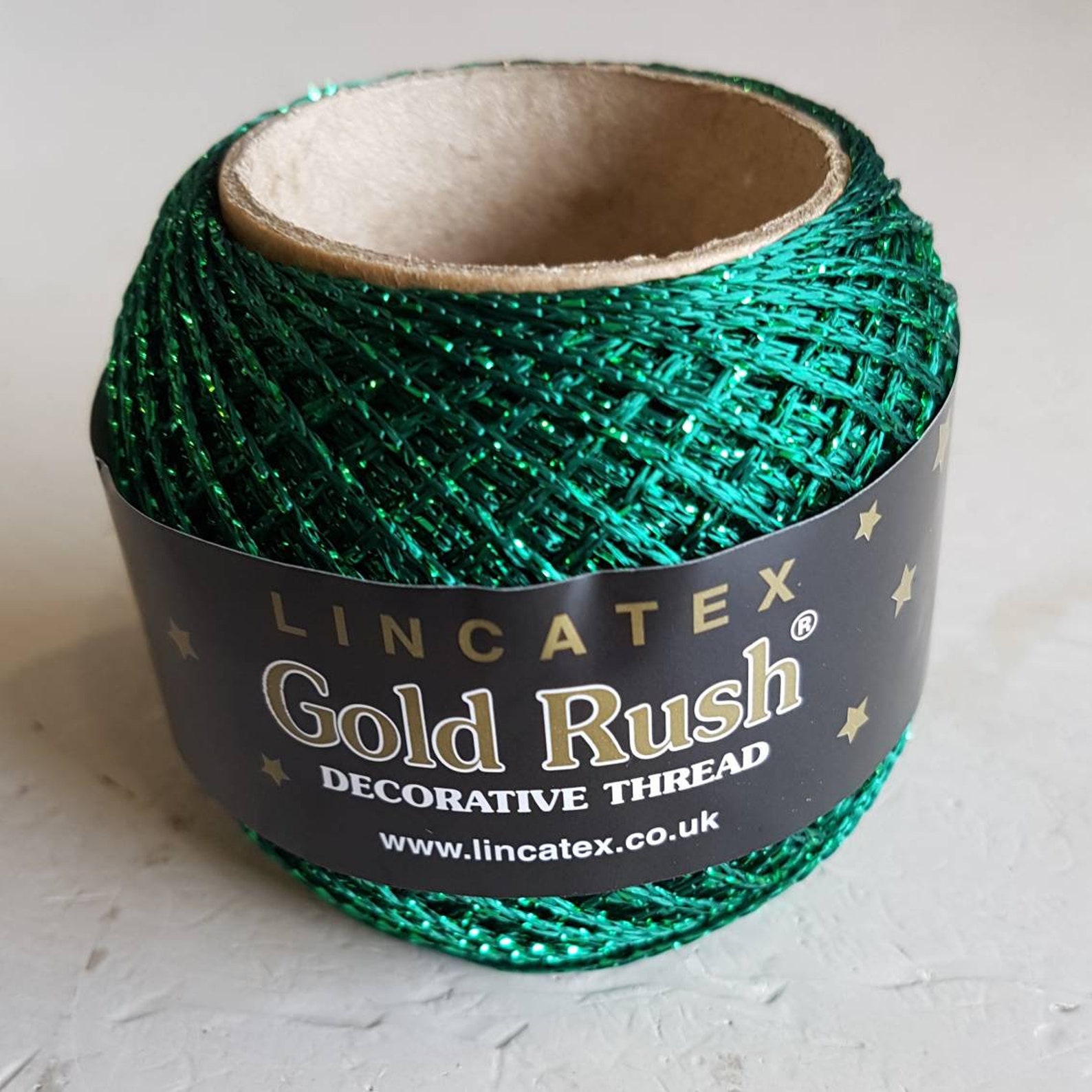 4 Ply Green Decorative Thread, Green Lincatex Thread, Green Shiny ...