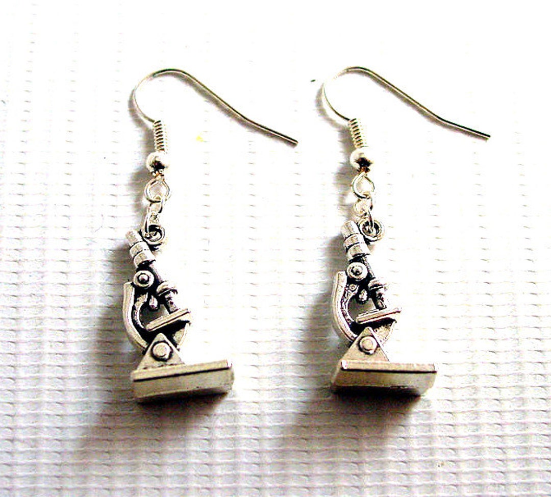 Science Earrings, Microscope Earrings, Scientist Gift, Science Gift ...