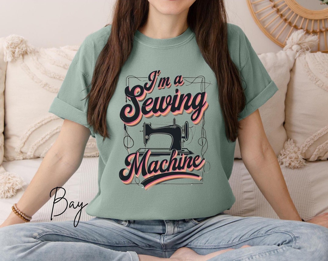 Funny Sewing Shirt, Old Sewing Machine Graphic Tee, Gift for Mom ...