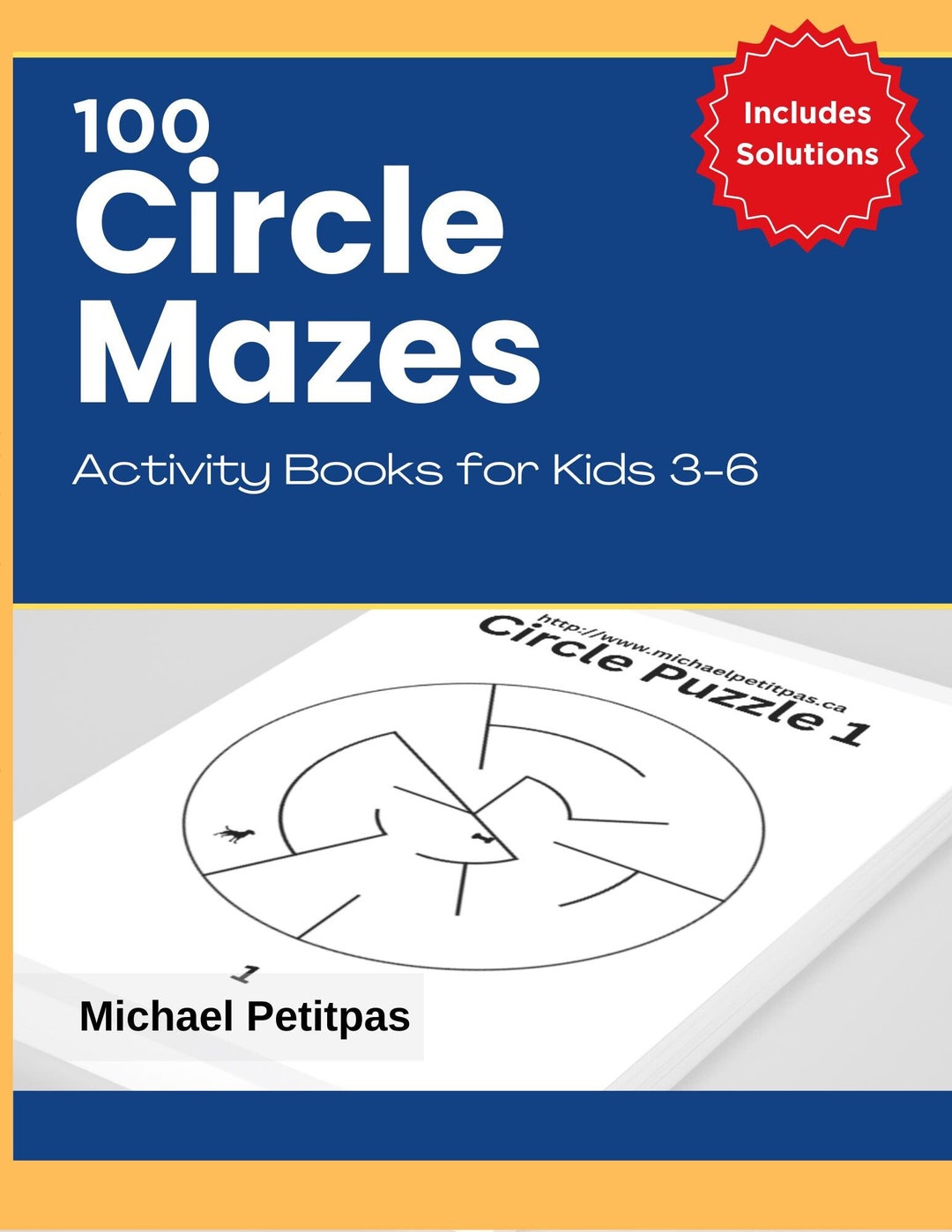 100 Circle Ring Mazes With Solutions for Children Ages 3 6 - Etsy