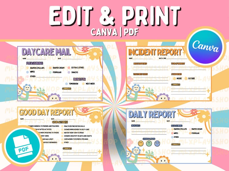 Printable Daycare Reminder Card for Parents | School Pickup Note ...