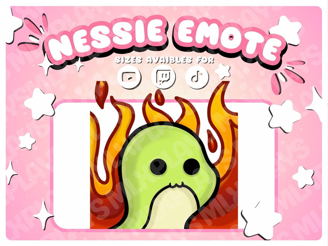 This is Fine Nessie Emote: Custom Twitch/youtube/tiktok Graphics (PNG ...