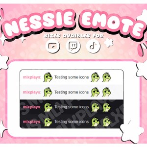 Nessie Loading Meme Emote: Cute Chibi PNG for Twitch, Youtube, Tiktok ...