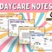 Printable Daycare Notes: Parent Communication Cards (PDF) - Etsy
