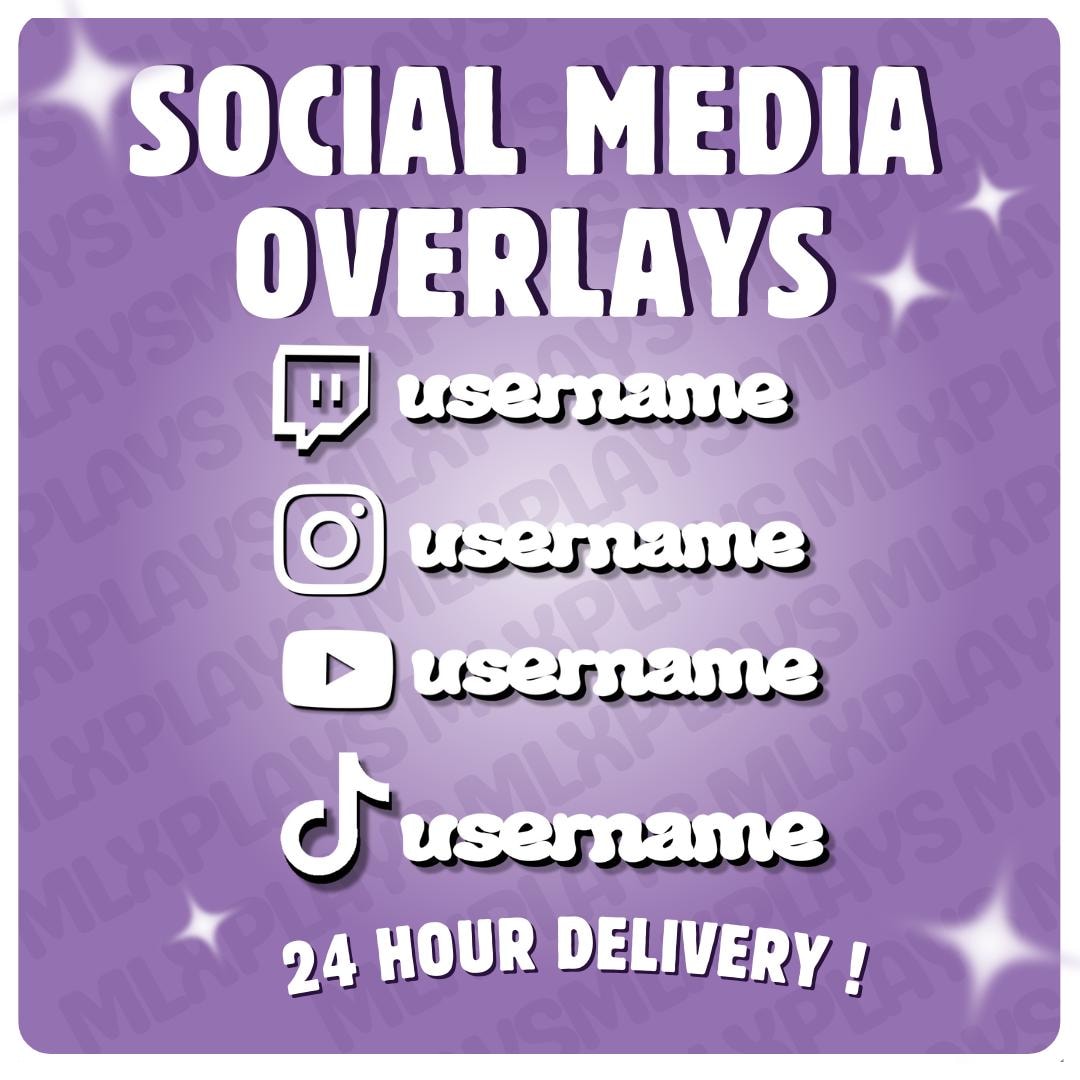 Custom Animated Social Media Lower Thirds Overlay (digital Download) - Etsy