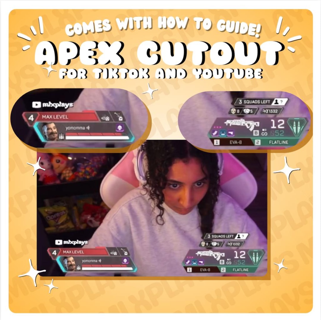 Apex Streaming Cutout for Tiktok & Youtube (PNG, How-to Guide) - Etsy