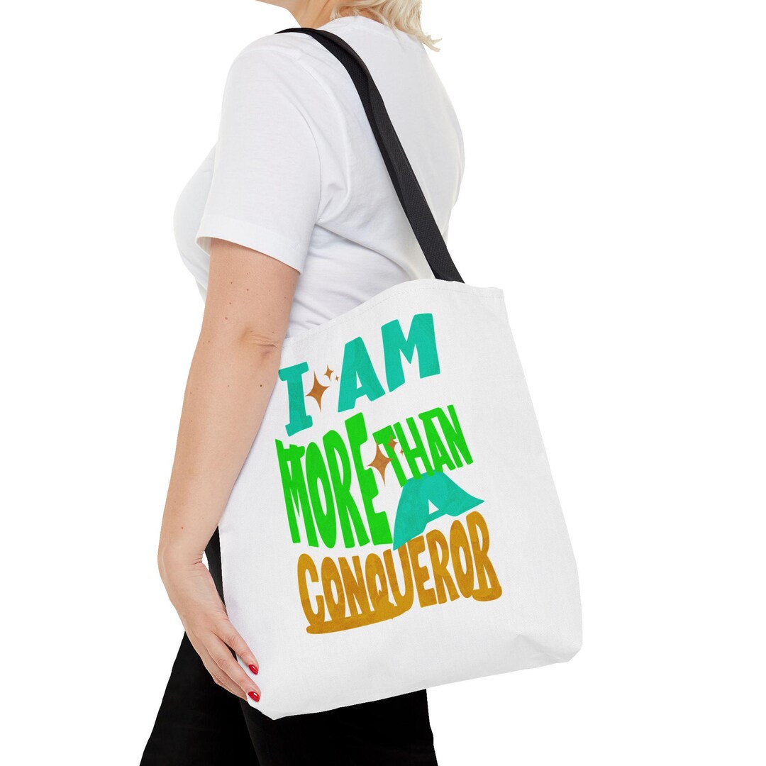 Empowering Tote Bag, Inspirational Carryall, Strong Canvas Shopping ...