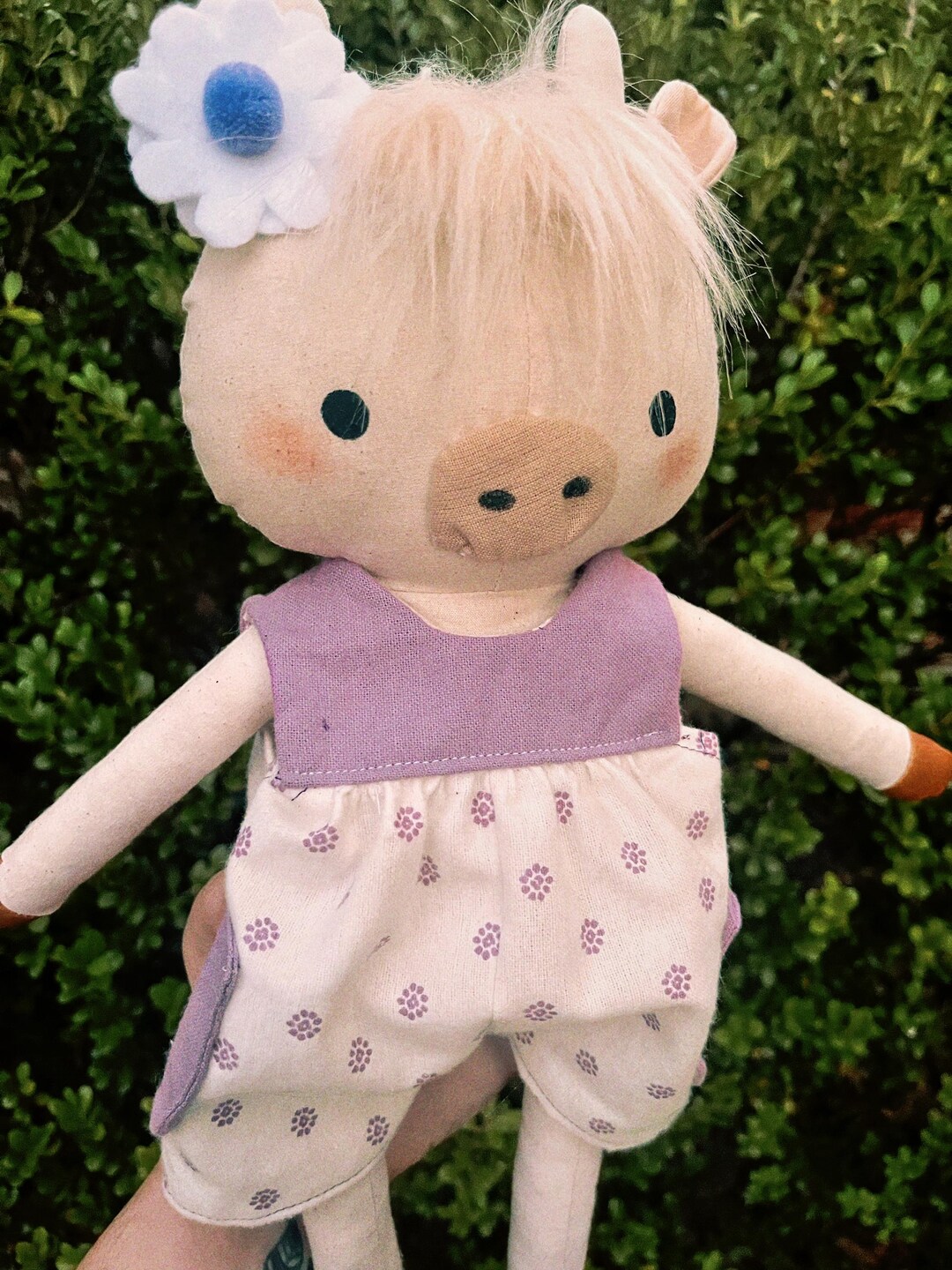 Handmade Custom Dairy or Highland Cow Dress-up Doll – 15” Soft Plush ...