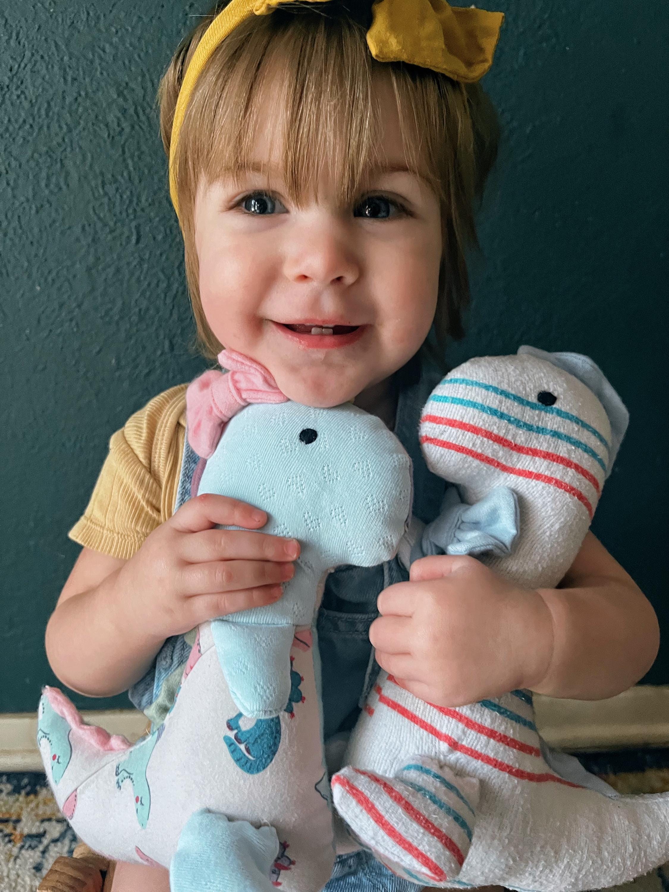 Custom Keepsake Dinosaur– Memory Plush Made From Baby Clothes ...