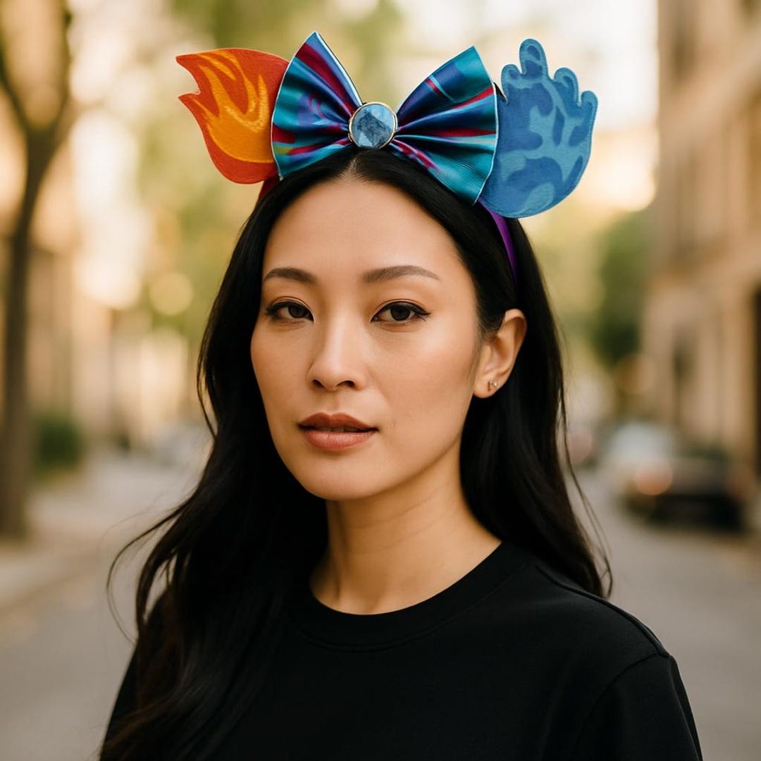 Elemental Disney Inspired Mickey Minnie Mouse Ears Headband Disneyland ...