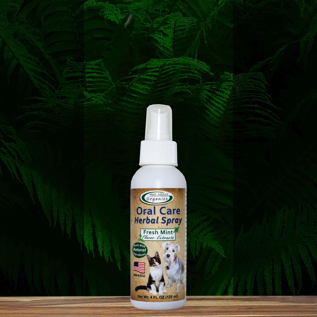 Oral Care Herbal Spray - Fresh Mint for Dogs or Cats 4oz - Etsy