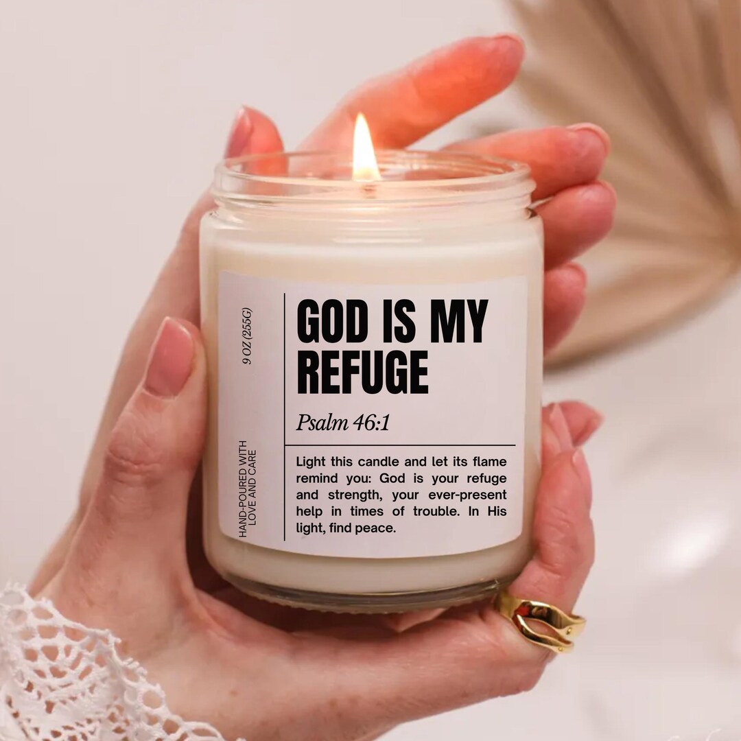 Bible Verse Scented Candle: Christian Gift, Coconut Apricot Wax - Etsy