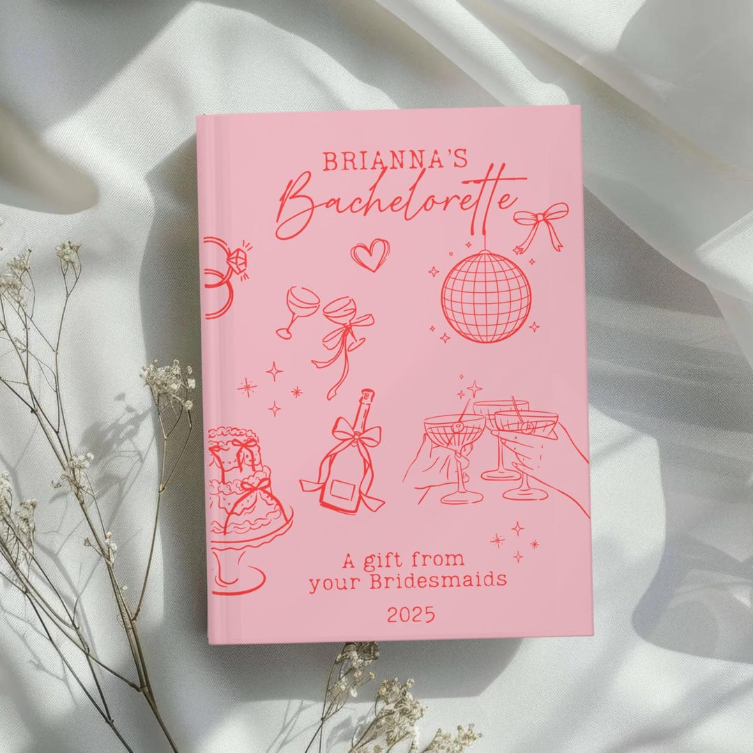 Personalized Bachelorette Party Guest Book: Bridal Shower Keepsake ...