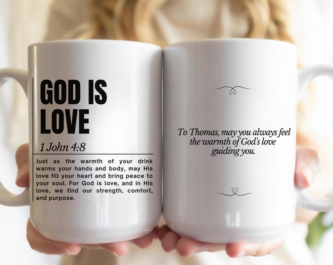 Personalized Christian Mug, Christianity Mug, God is Love, Christian ...
