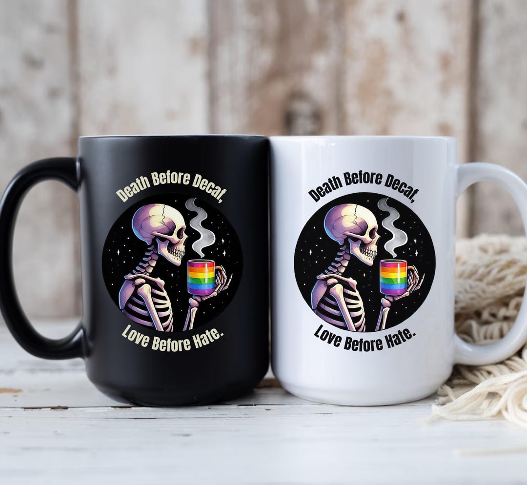 Pride Skeleton Coffee Mugs,lgbt Mug,pride Mug,pride Month Mug,lgbtq+ ...