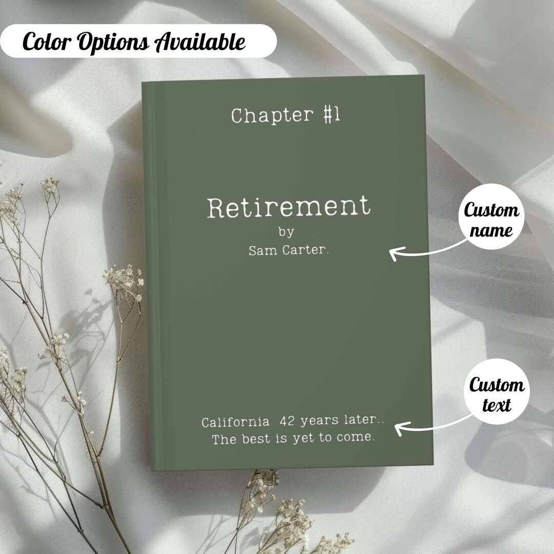Personalized Retirement Journal,retirement Gift for Woman Men,new ...